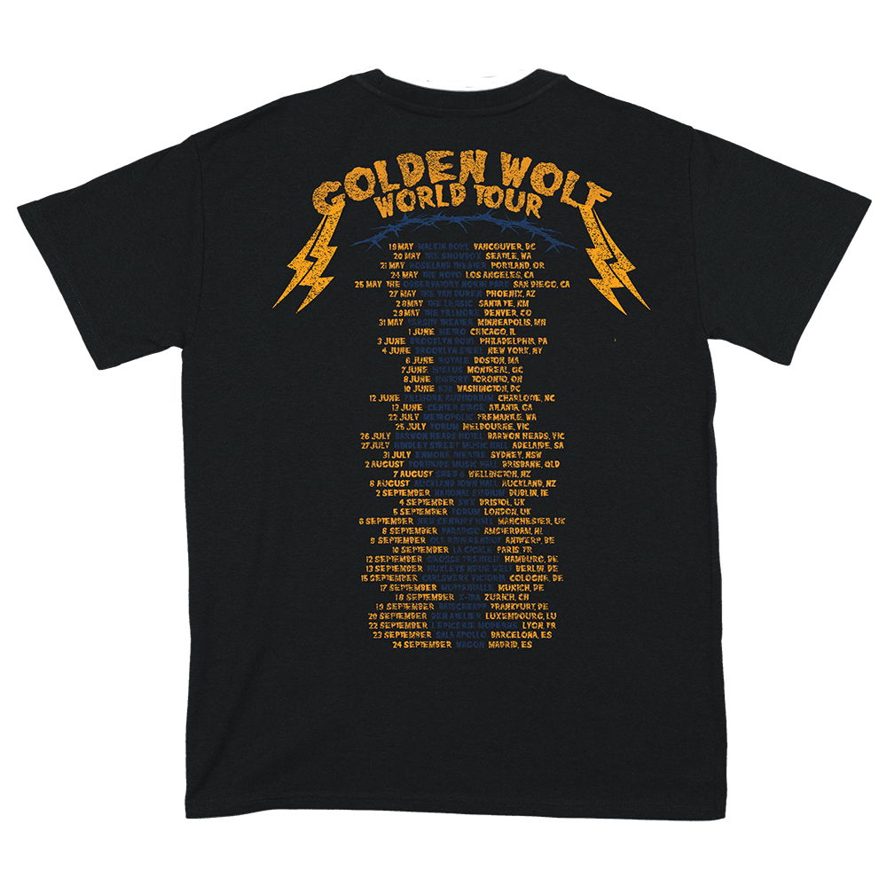 EU/UK 2025 Black Tour T-shirt – Dope Lemon