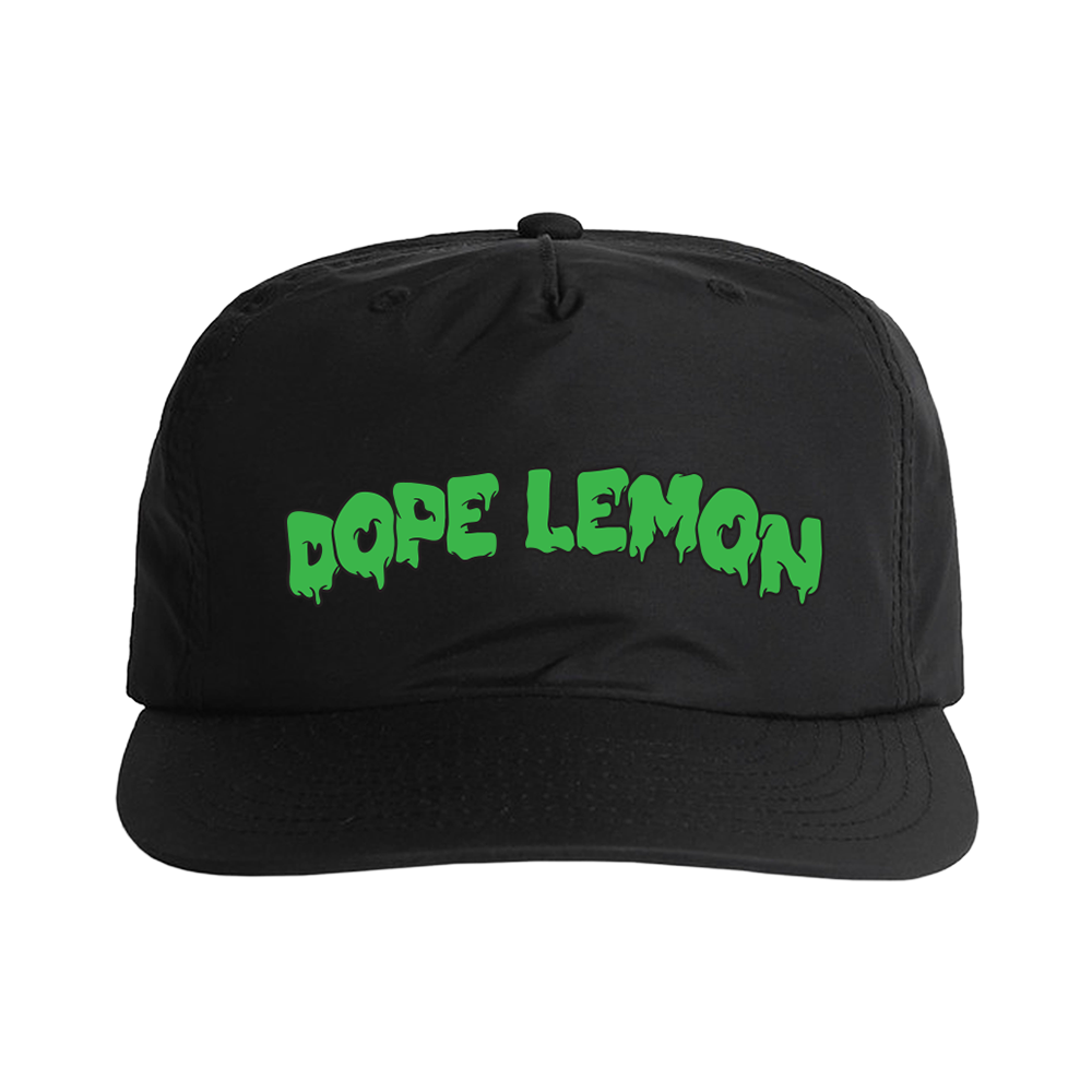 Green Logo Black Cap – Dope Lemon
